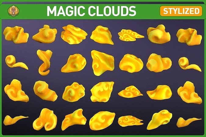 3D model Magic Clouds VR / AR / low-poly | CGTrader