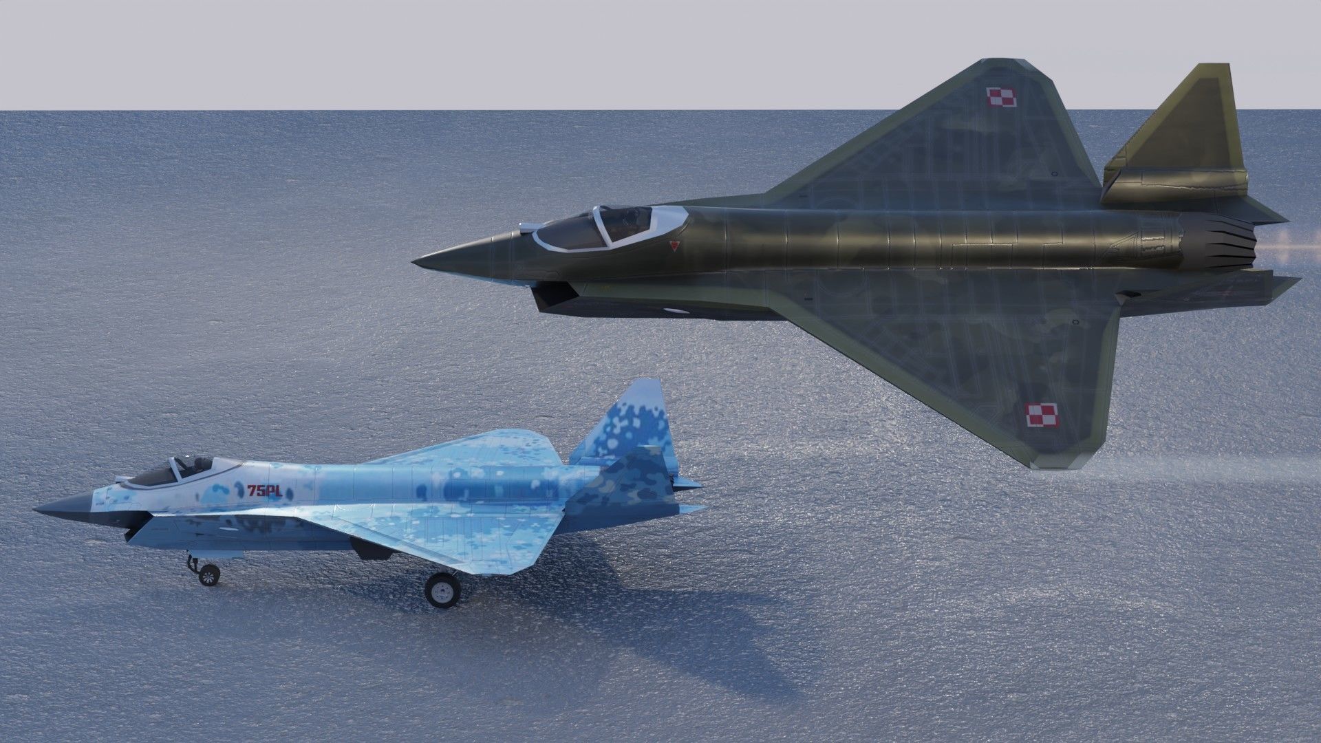 3D model Sukhoi SU-75 Checkmate VR / AR / low-poly | CGTrader