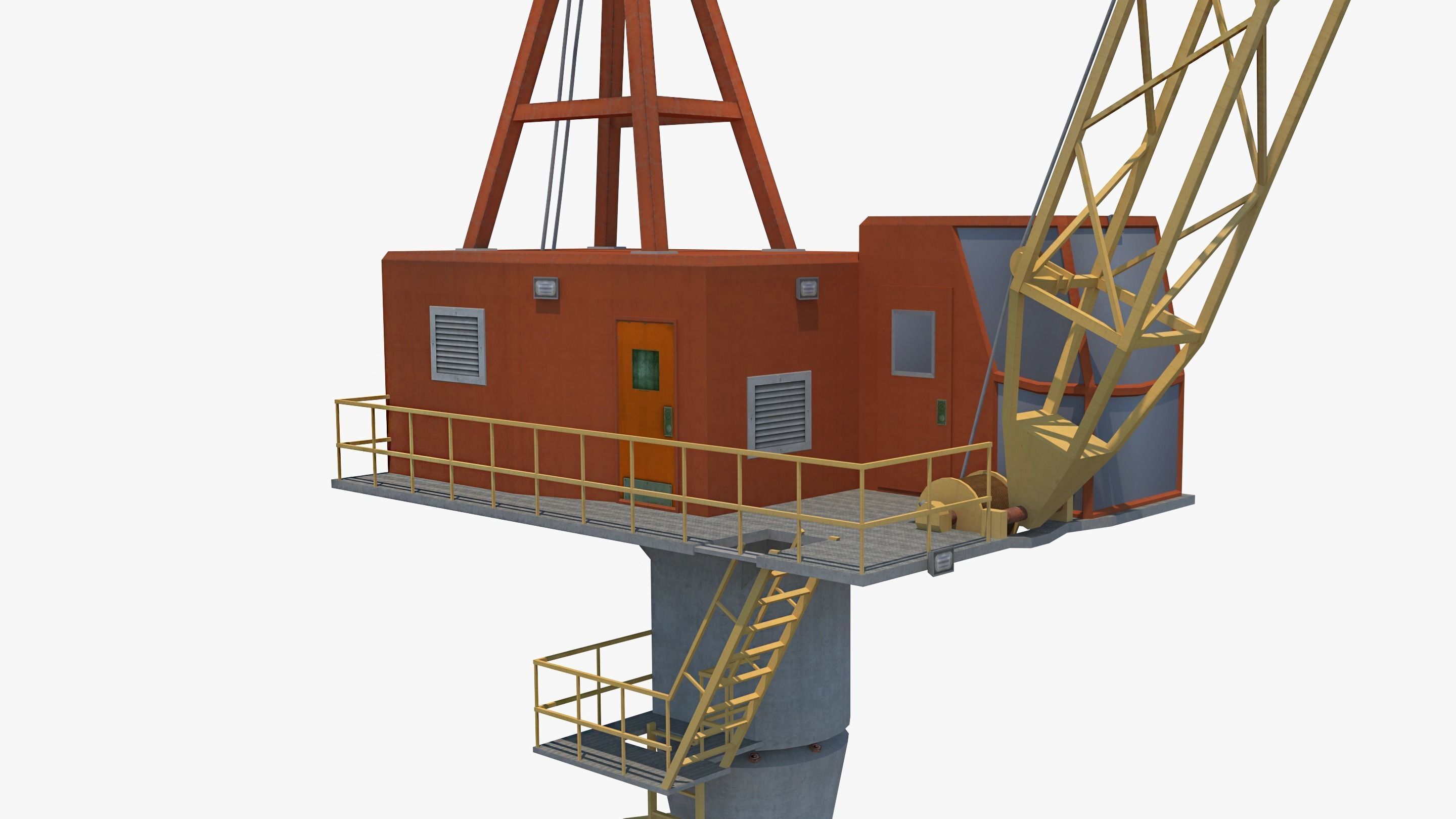 3D model Cranes Pack VR / AR / low-poly | CGTrader