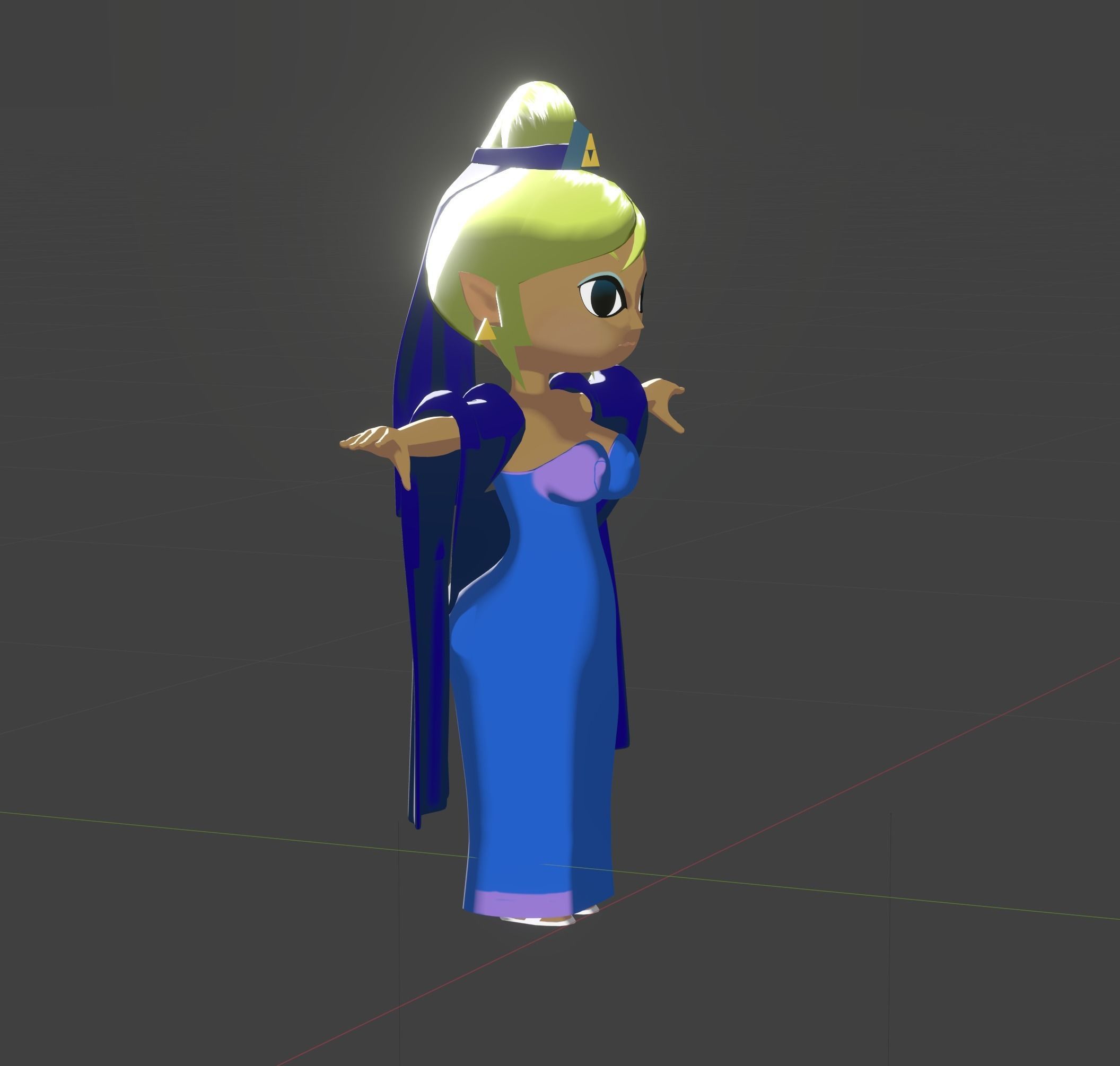 3D model Queen Tetra Zelda VR / AR / low-poly | CGTrader