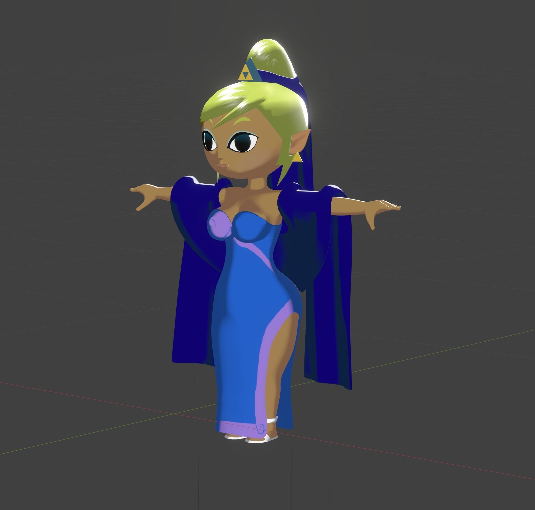 3D model Queen Tetra Zelda VR / AR / low-poly | CGTrader