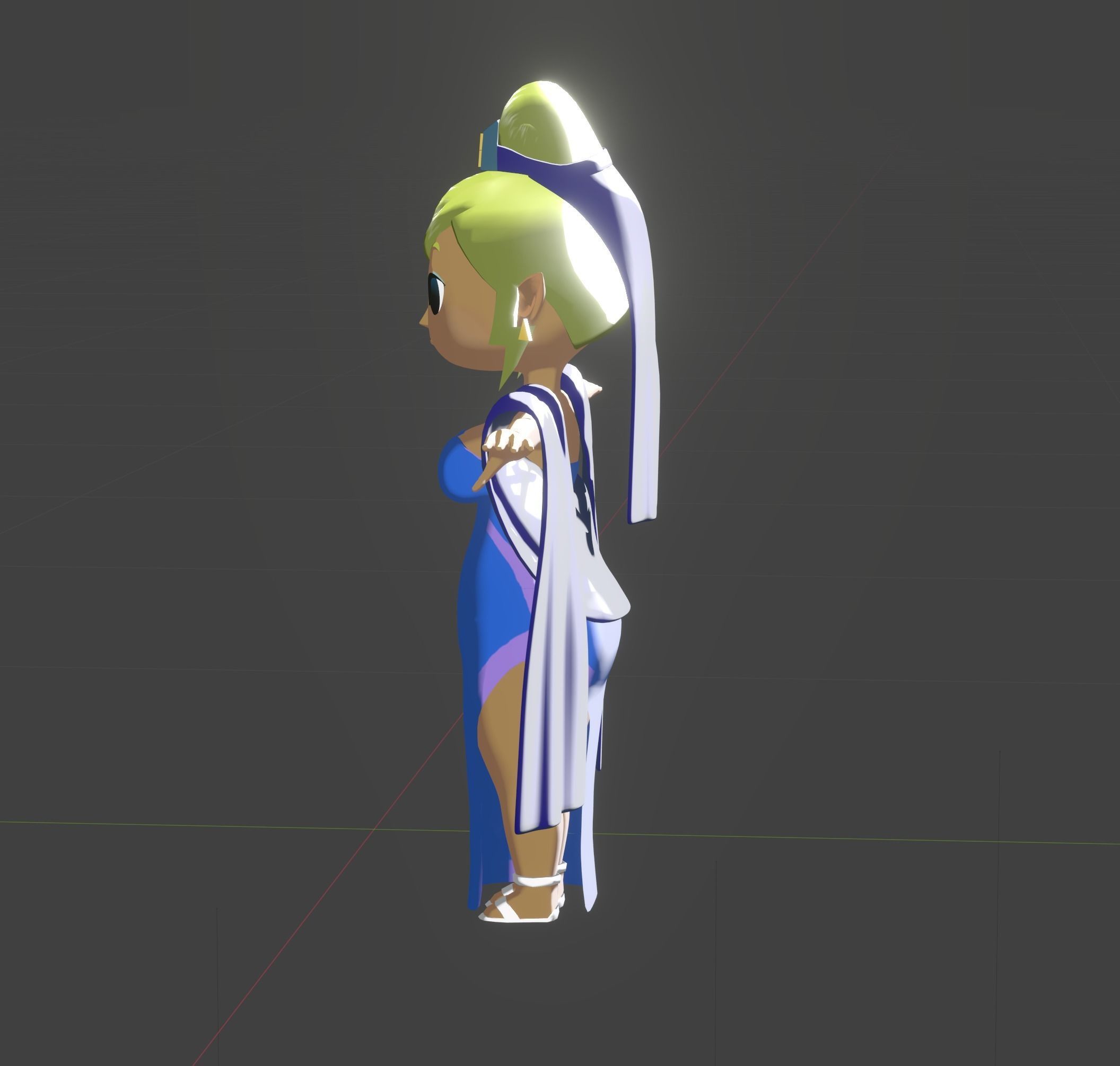 3D model Queen Tetra Zelda VR / AR / low-poly | CGTrader