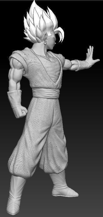 vegito blue free 3D model 3D printable | CGTrader
