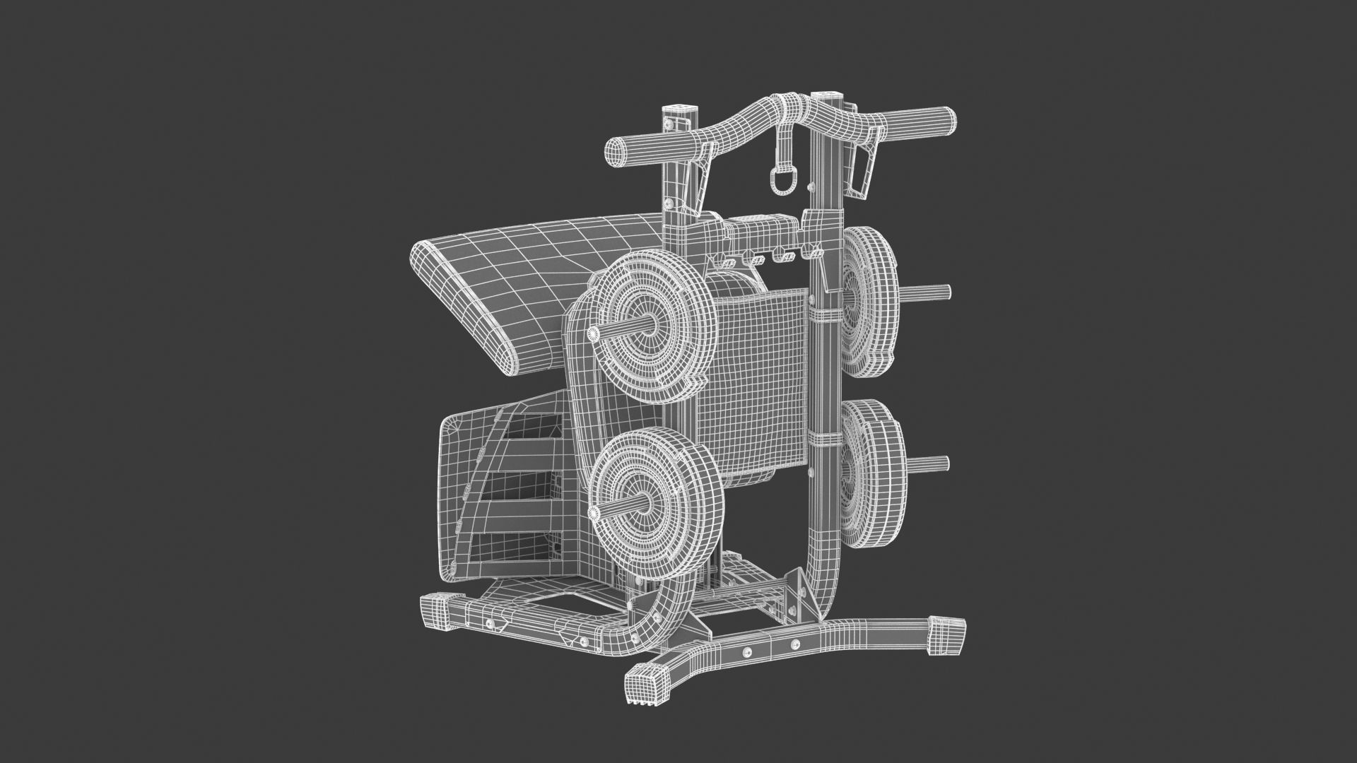 Bowflex Revolution Accessory Rack 3D model | CGTrader