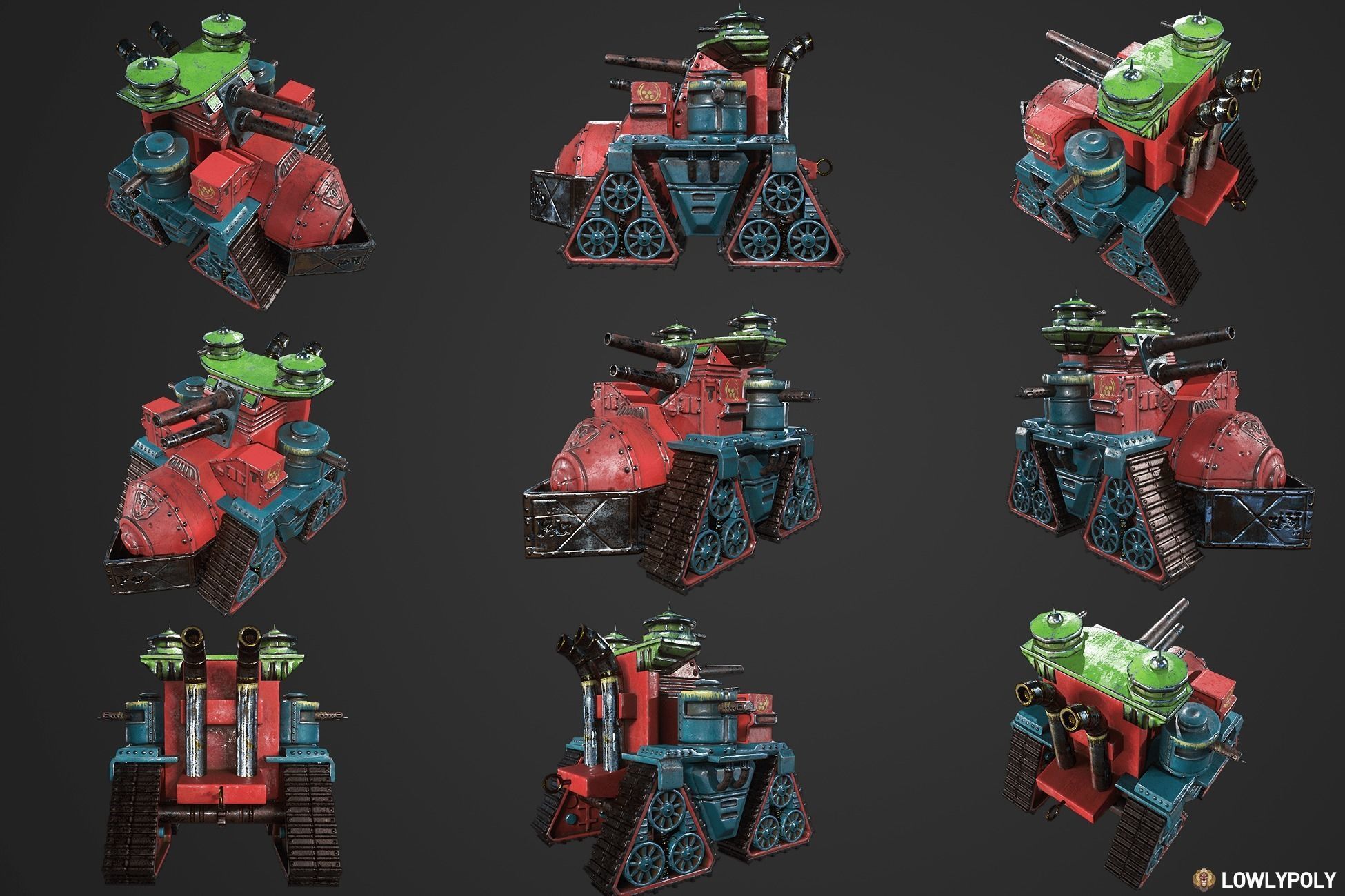 3D model Stylized Tanks Bundle VR / AR / low-poly | CGTrader