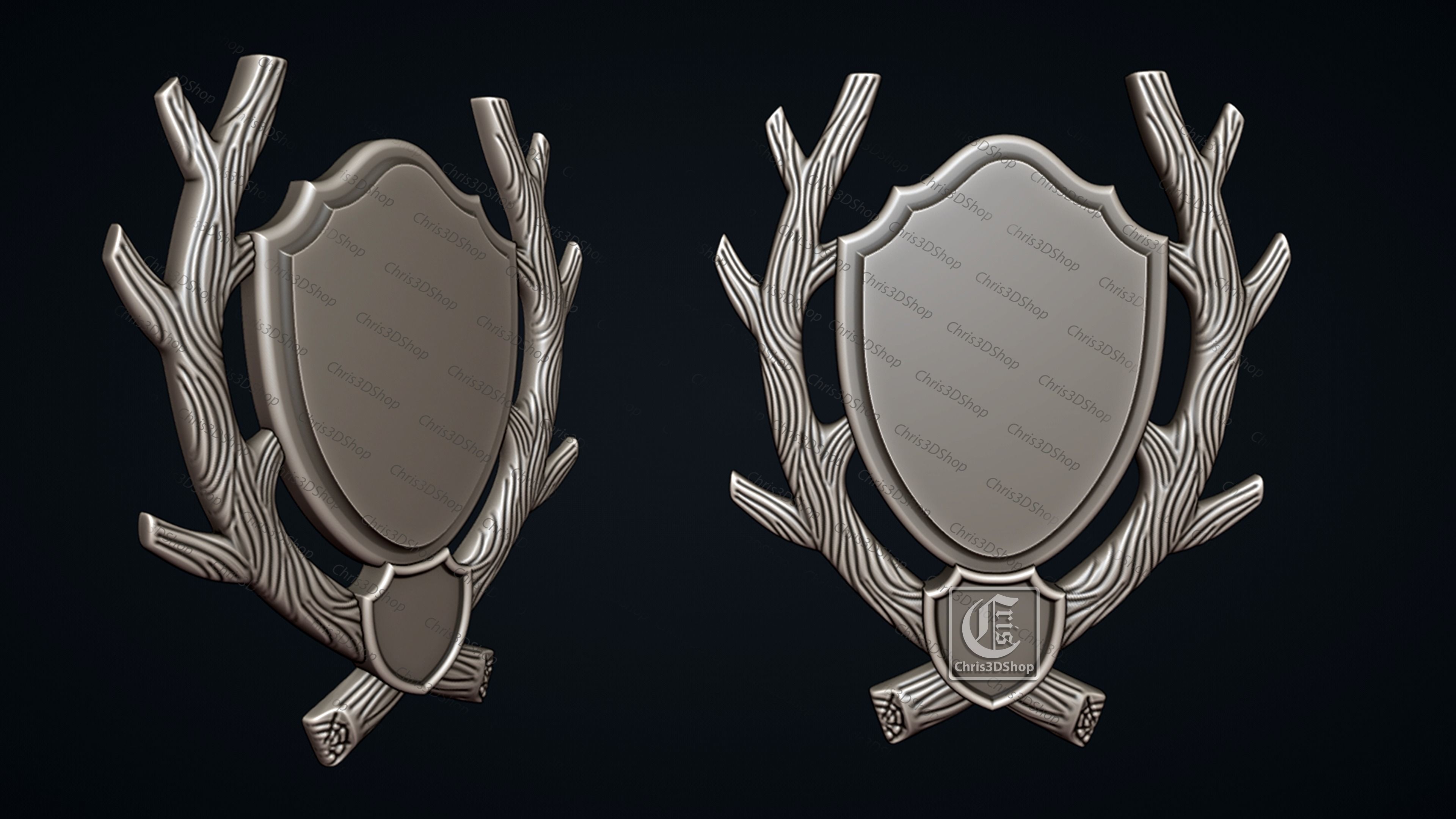 Trophy Mounting Plaque 10 - 3D STL Files for CNC 3D model | CGTrader