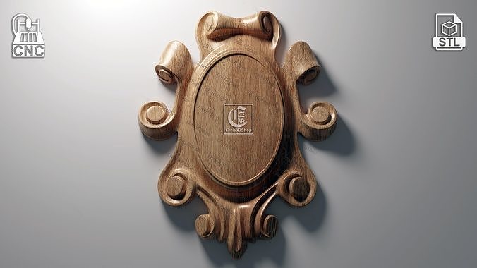 Decorative Plaque 2 - 3D STL Files for CNC 3D model | CGTrader