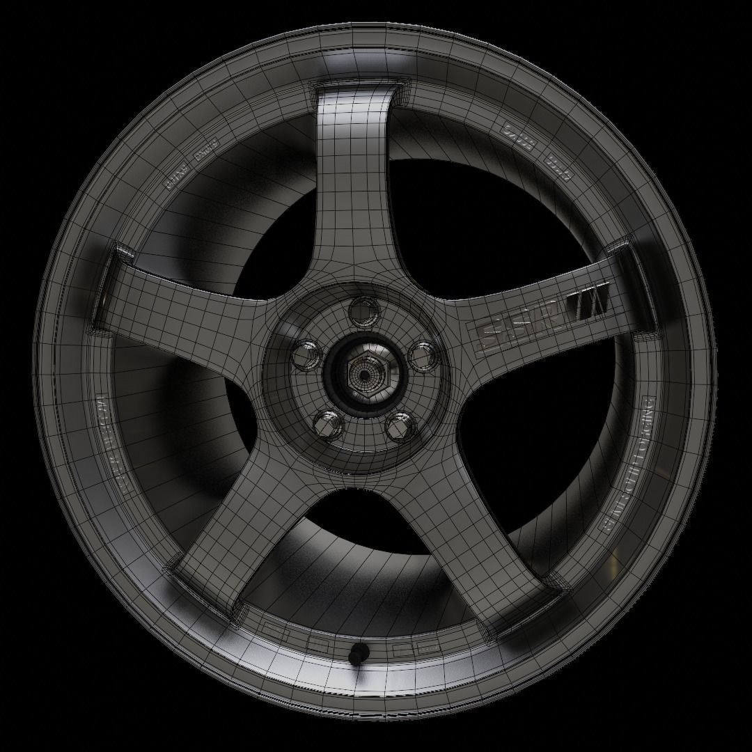 SSR Integral GT2 Rims 3D model | CGTrader