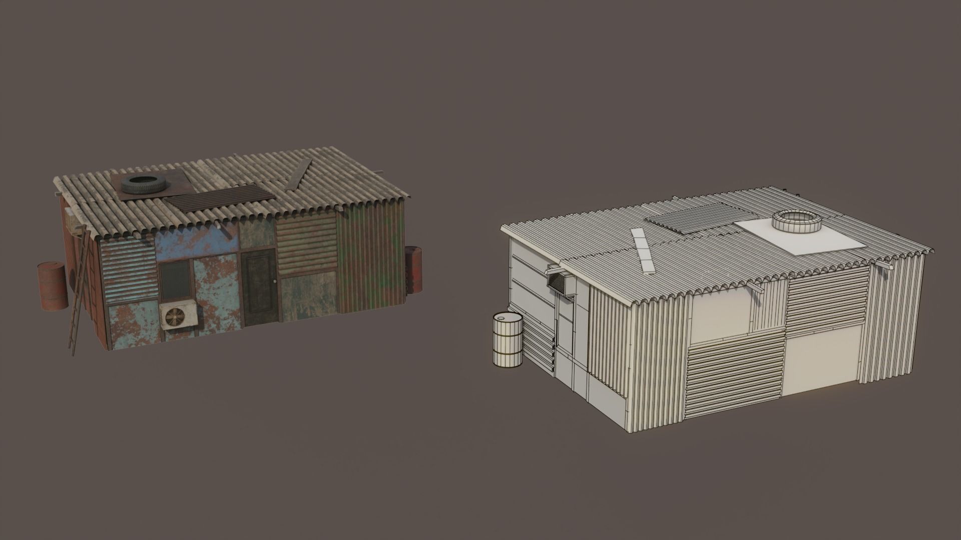 3D model Shanty Town VR / AR / low-poly | CGTrader
