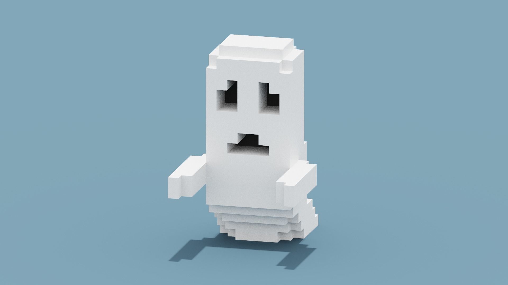 3D model Voxel Ghost VR / AR / low-poly | CGTrader