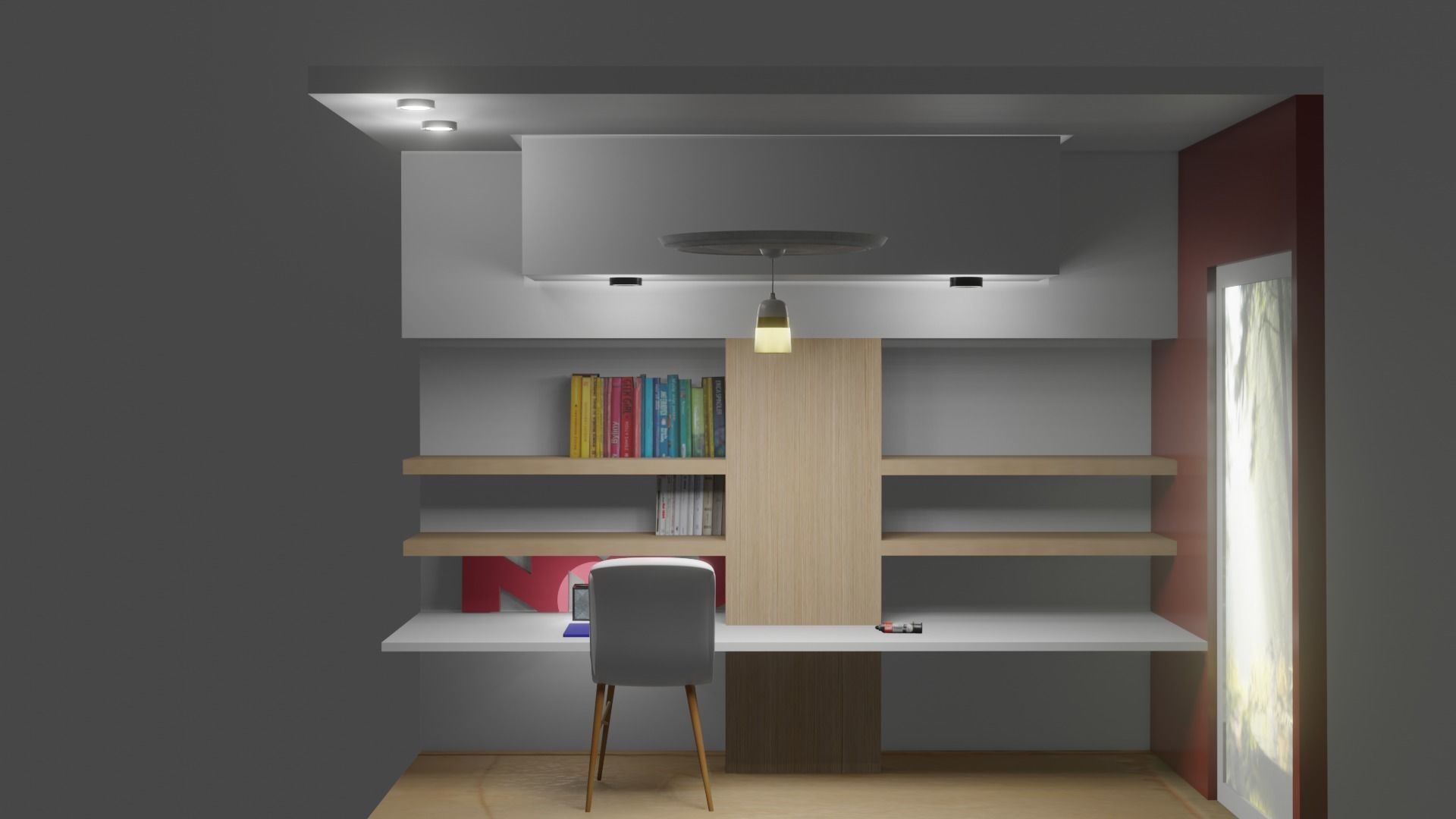 3D Realistic Study Room 3D model | CGTrader