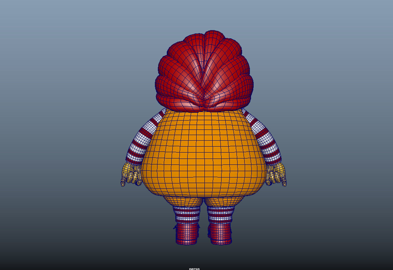 3D model Mcdonalds Super Sized Mascot with Texture VR / AR / low-poly ...