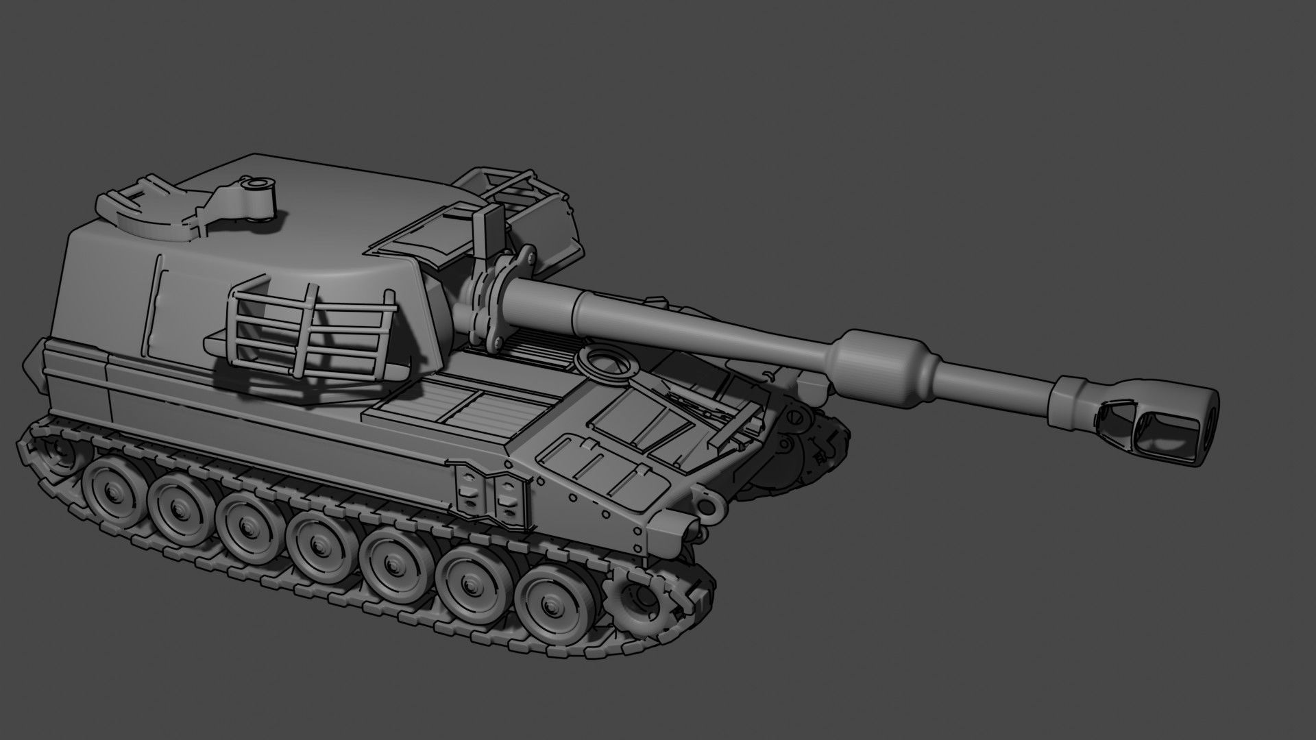 M109 Howitzer - Ready to print 3D model 3D printable | CGTrader
