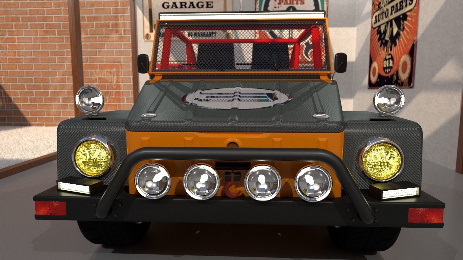Volkswagen Safari -Thing- modified 3D model | CGTrader