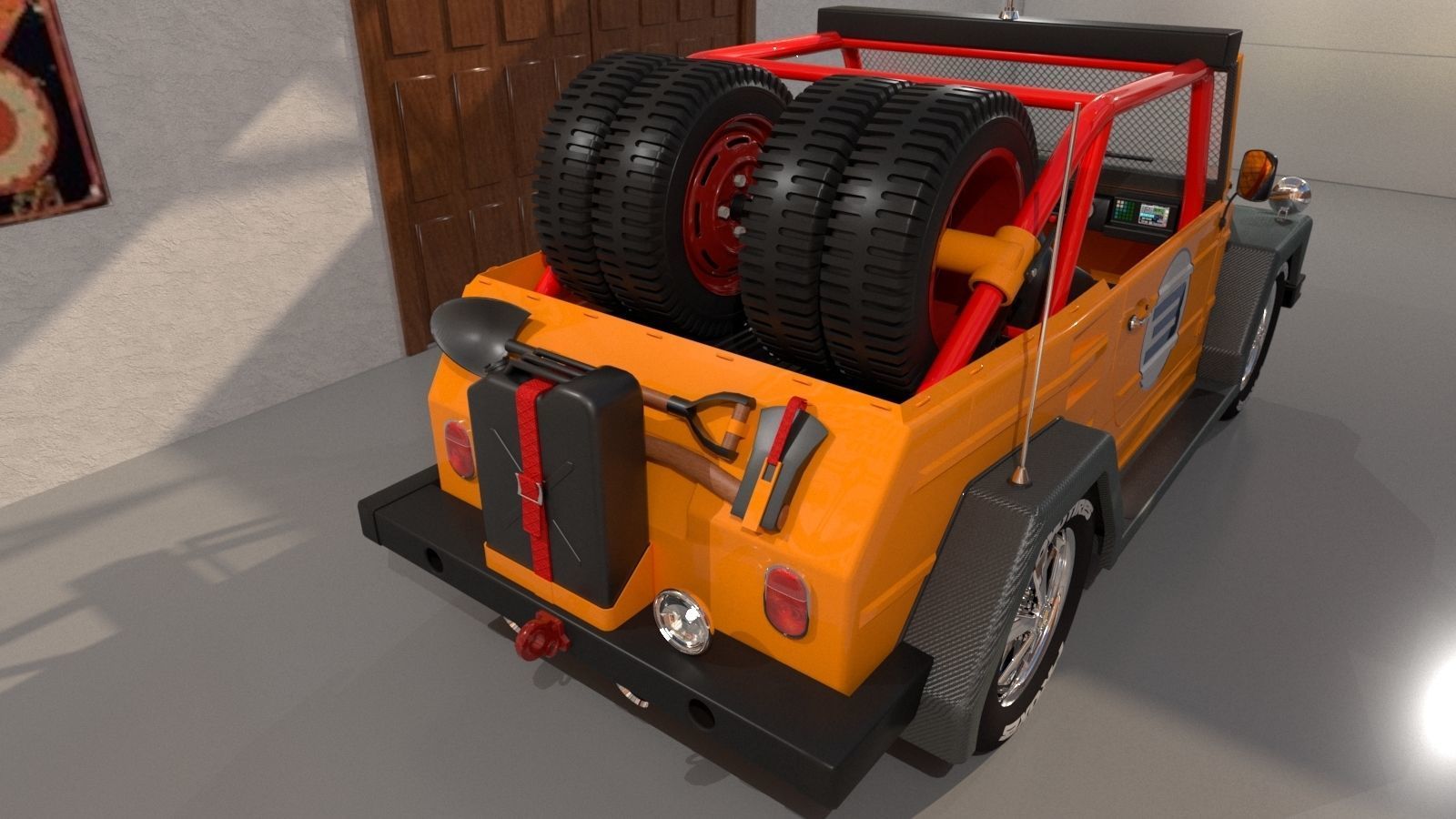 Volkswagen Safari -Thing- modified 3D model | CGTrader