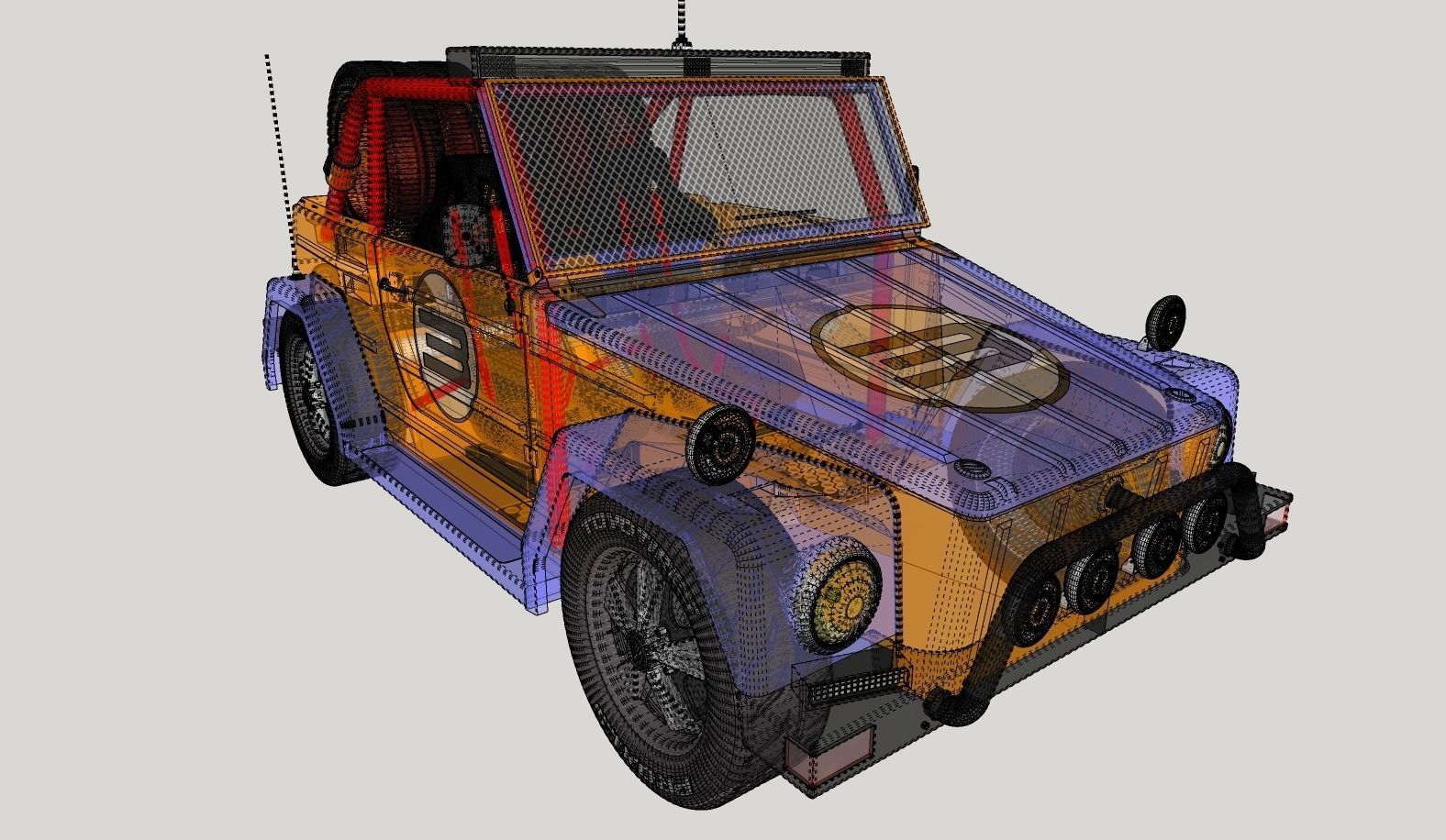 Volkswagen Safari -Thing- modified 3D model | CGTrader