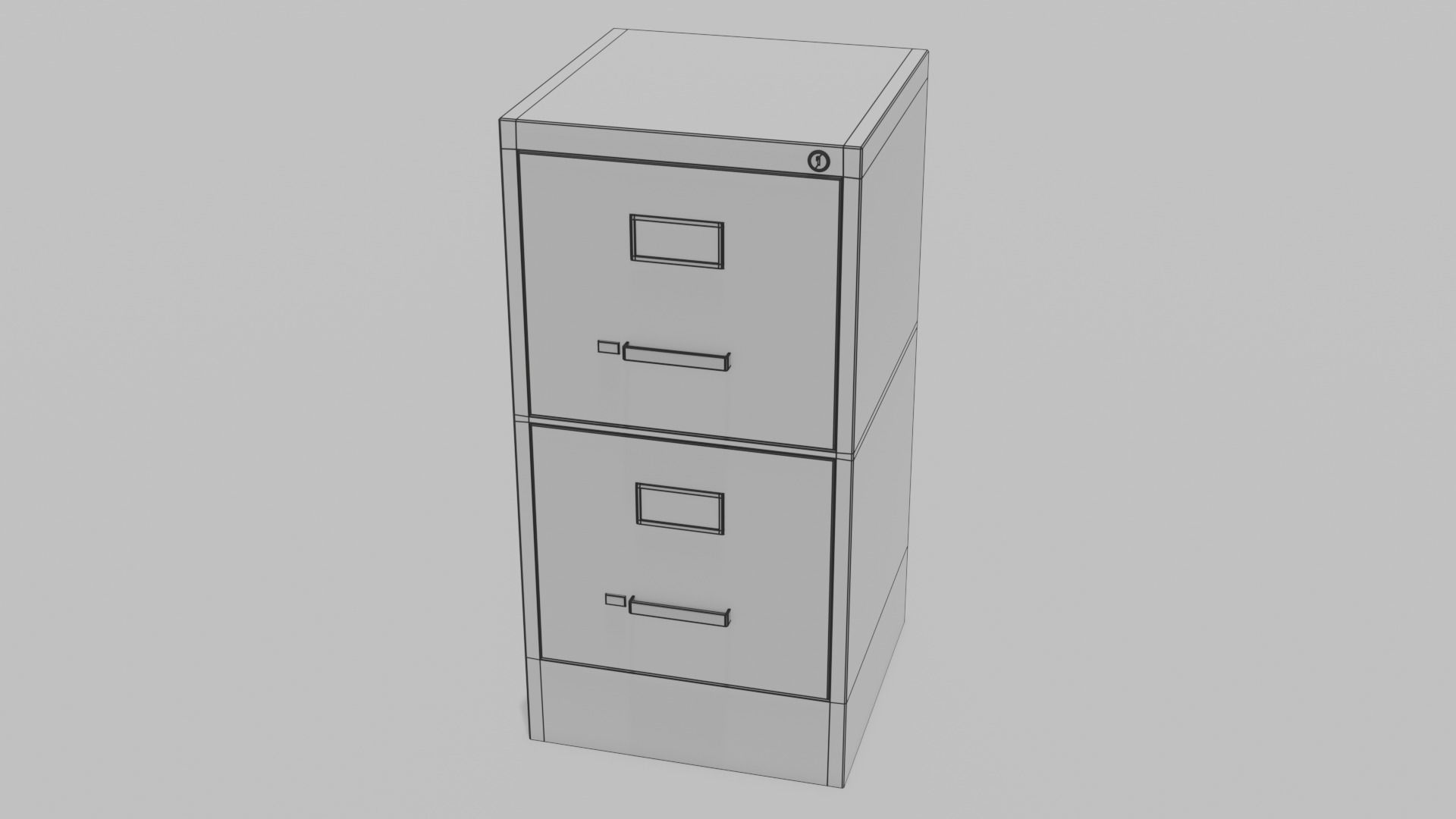 Short Filing Cabinet 3D model | CGTrader
