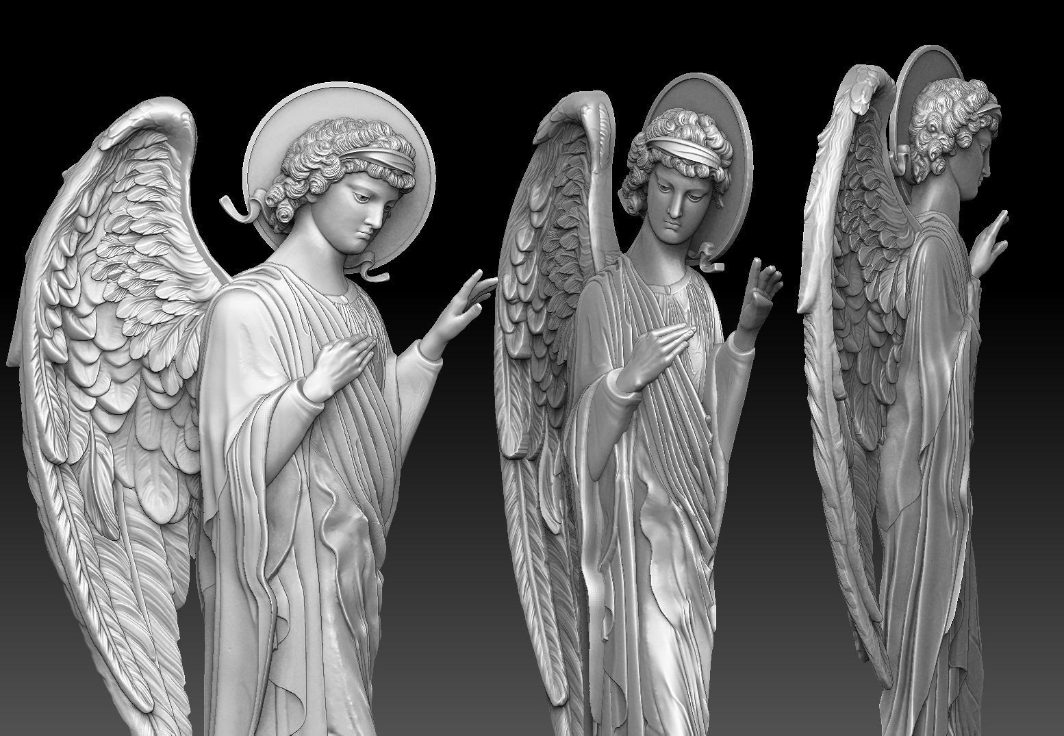 Archangel angel cnc 3d priting 3D model 3D printable | CGTrader