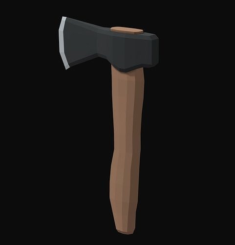 3D model Axe Low Poly VR / AR / low-poly | CGTrader