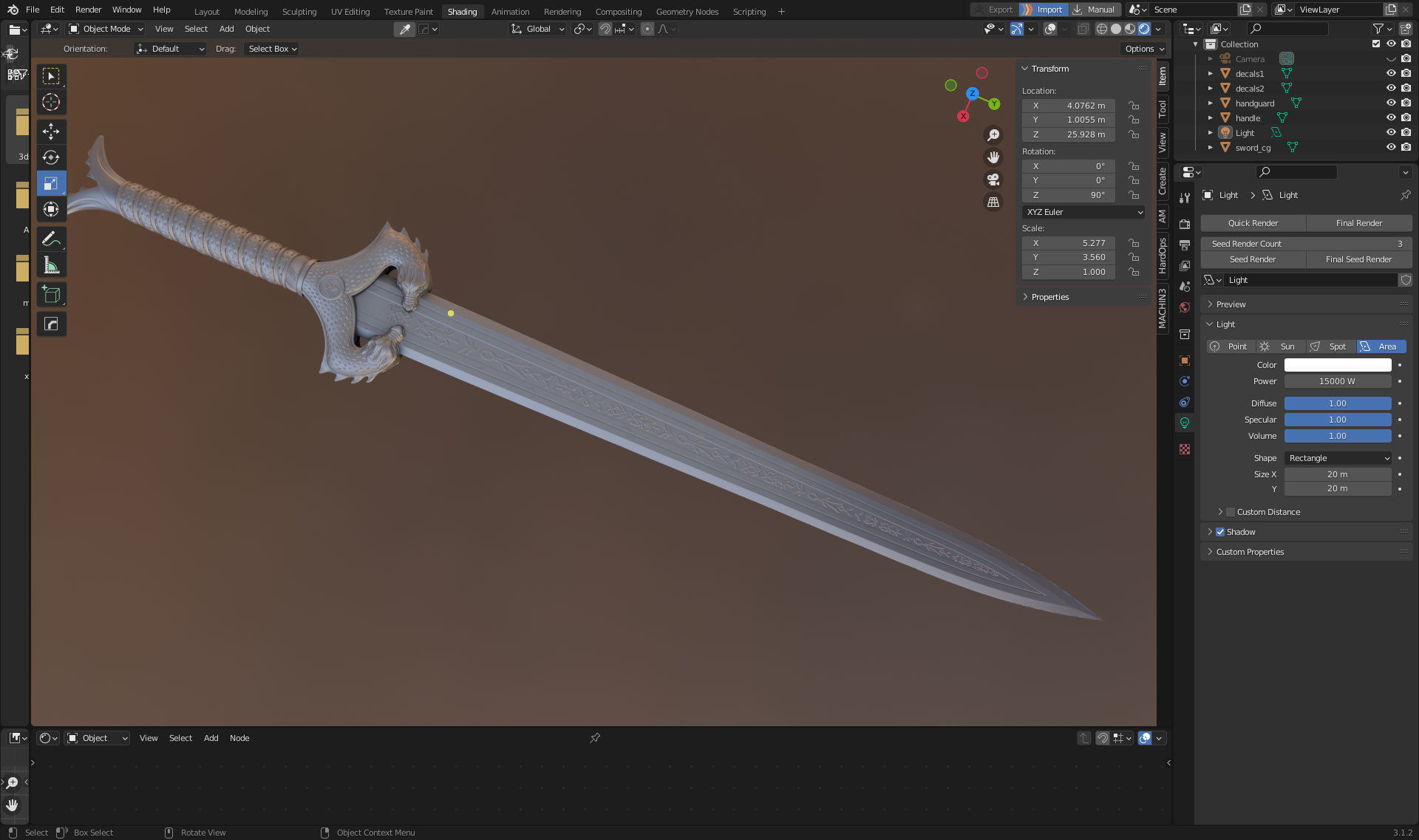 Wonder Woman God Killer Sword 3D model | CGTrader