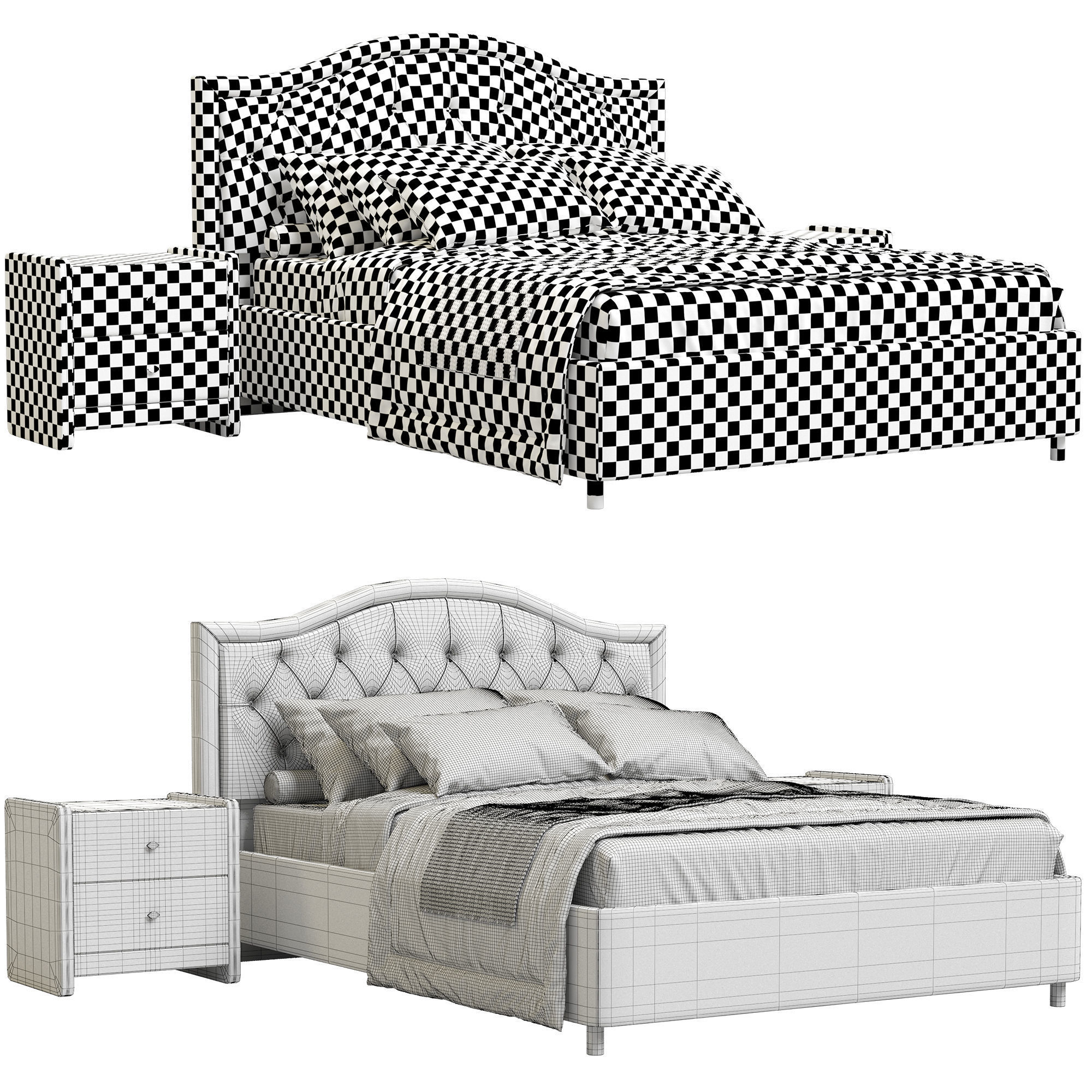 Askona Carolina Bed 3D model | CGTrader