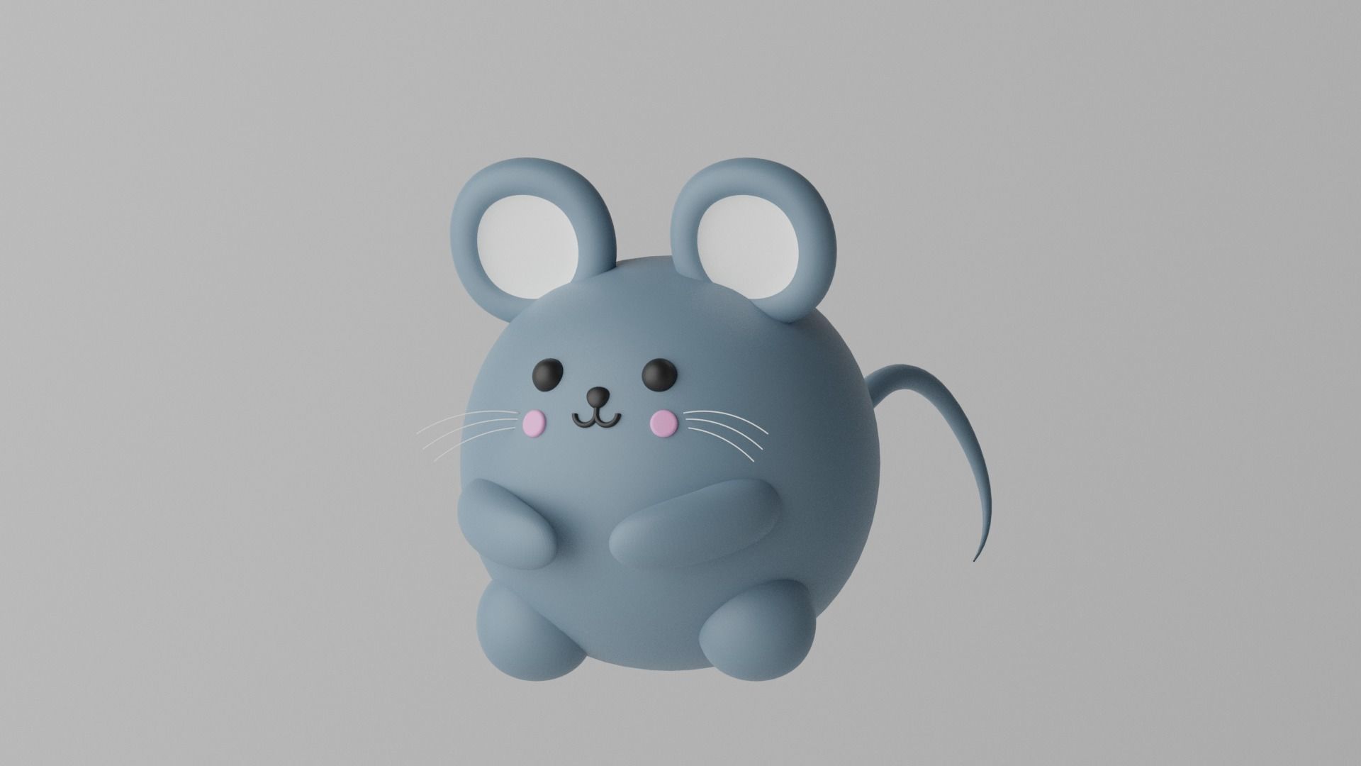 Cartoon Cute Mouse Rat 3D model | CGTrader