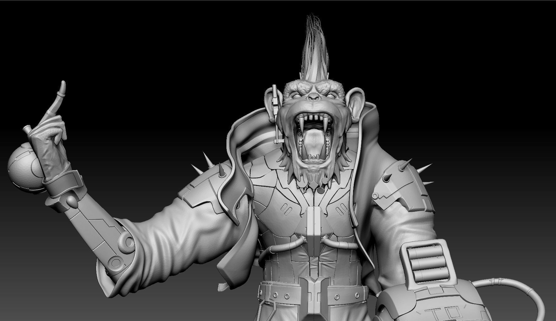 Stylized monkey model for printing on a 3d printer 3D model 3D ...