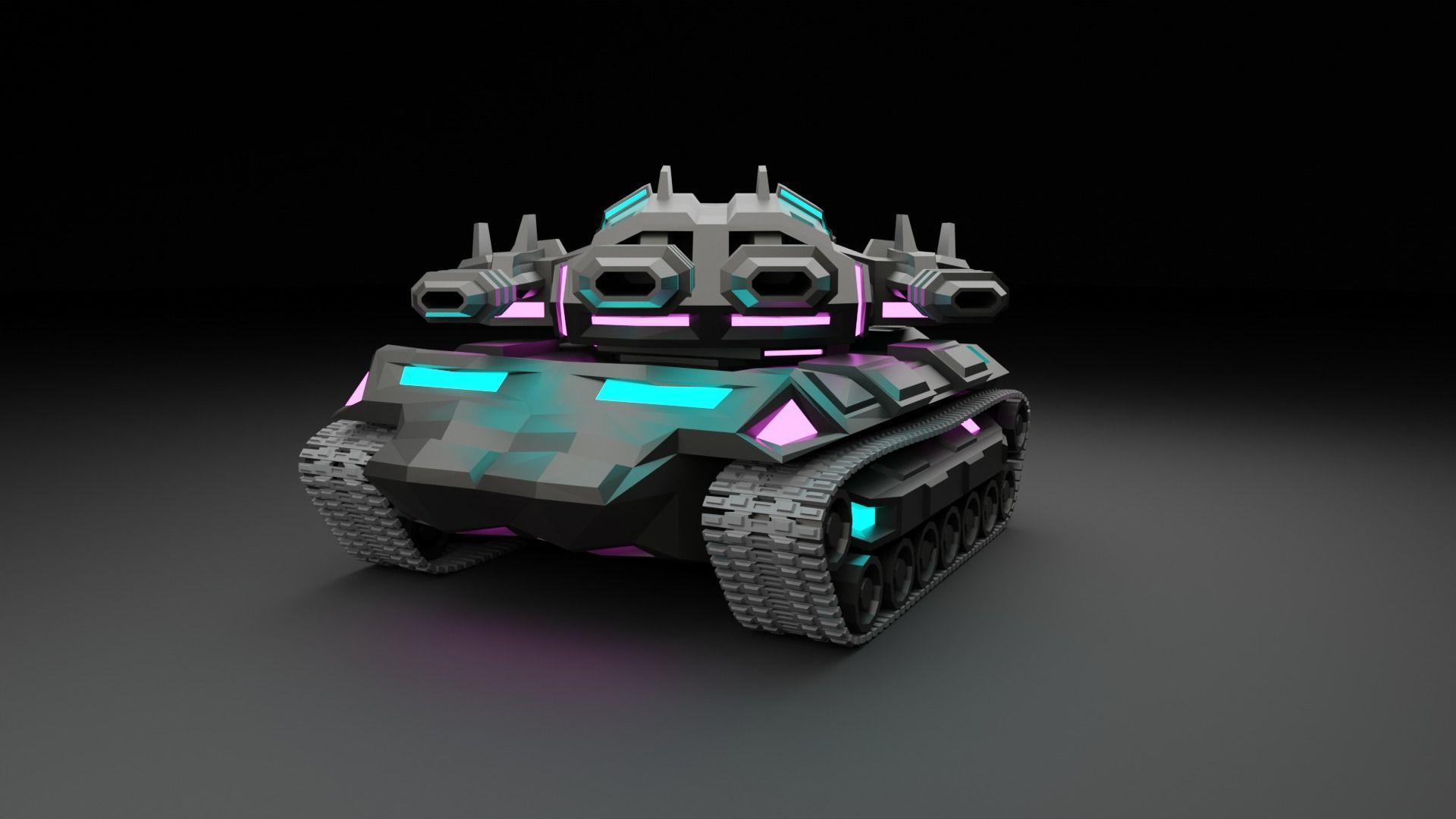 3D model Cybertank Mk1 VR / AR / low-poly | CGTrader