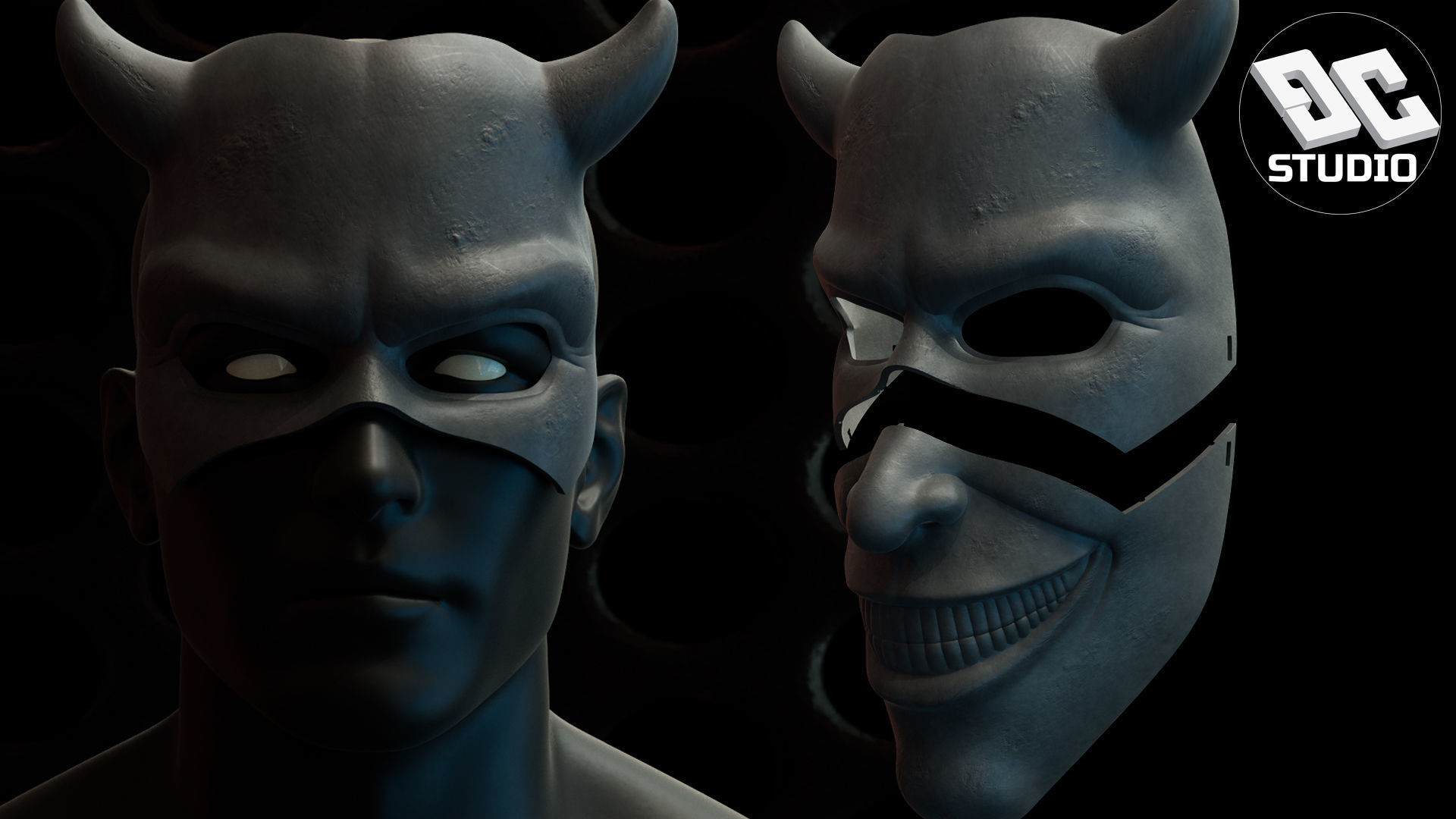 THE BLACK PHONE MASK-SMILE 3D model 3D printable | CGTrader