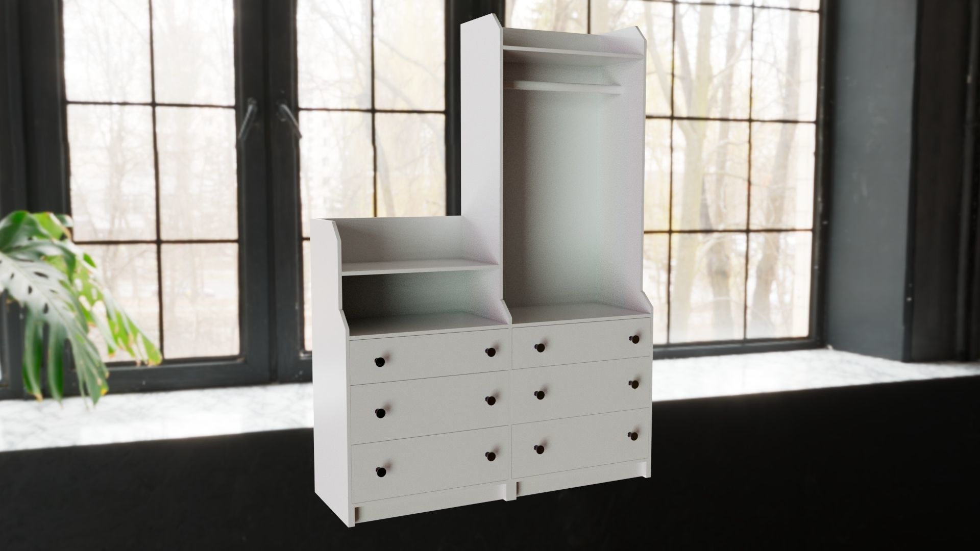 Ikea HAUGA free 3D model | CGTrader