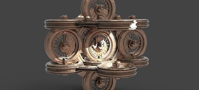 Ancient Alien Star Ring 12 3D model | CGTrader