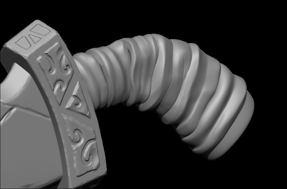 Stylized Fantasy Sword Zbrush Project File - ZPR 3D model | CGTrader
