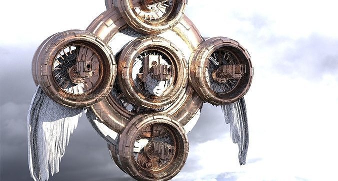 Ancient Alien Star Ring Monolith 11 Kit bash 3D model | CGTrader