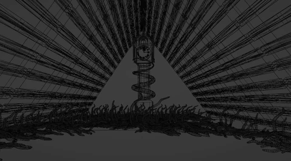 Stranger things attic with clock 3D model animated | CGTrader