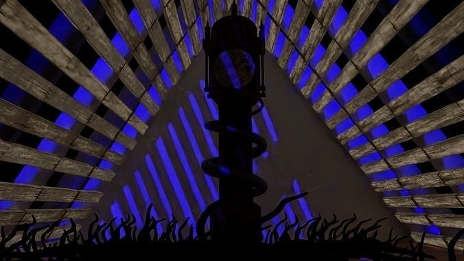 Stranger things attic with clock 3D model animated | CGTrader