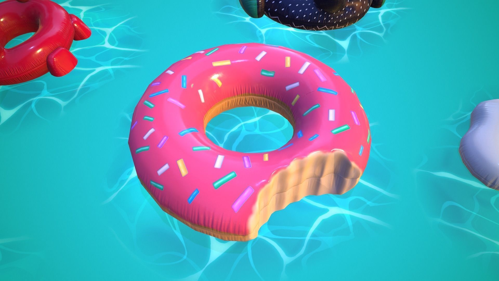 3D model Inflatable Pool Floats PACK III VR / AR / low-poly | CGTrader