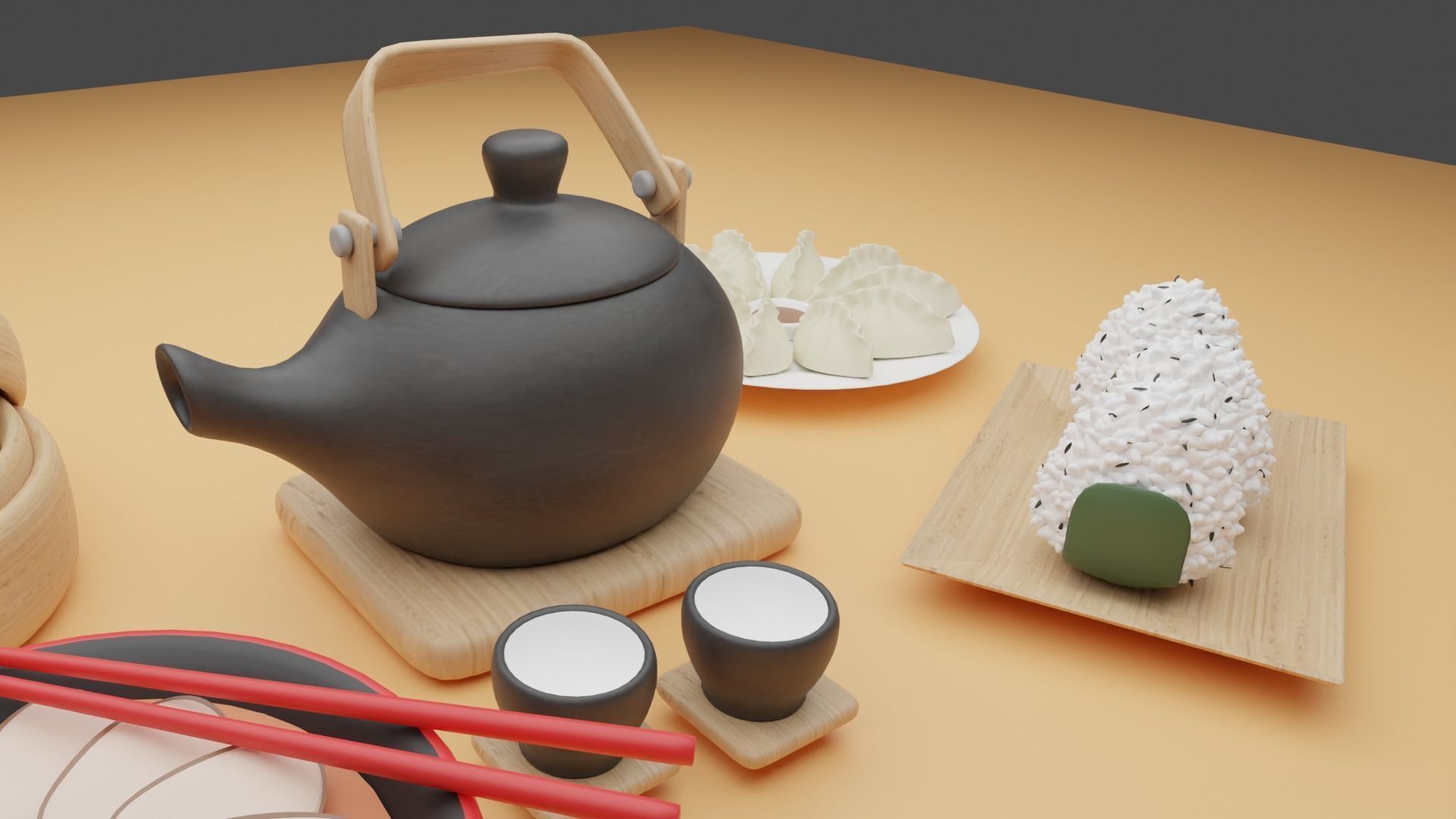 Food pack free 3D model | CGTrader