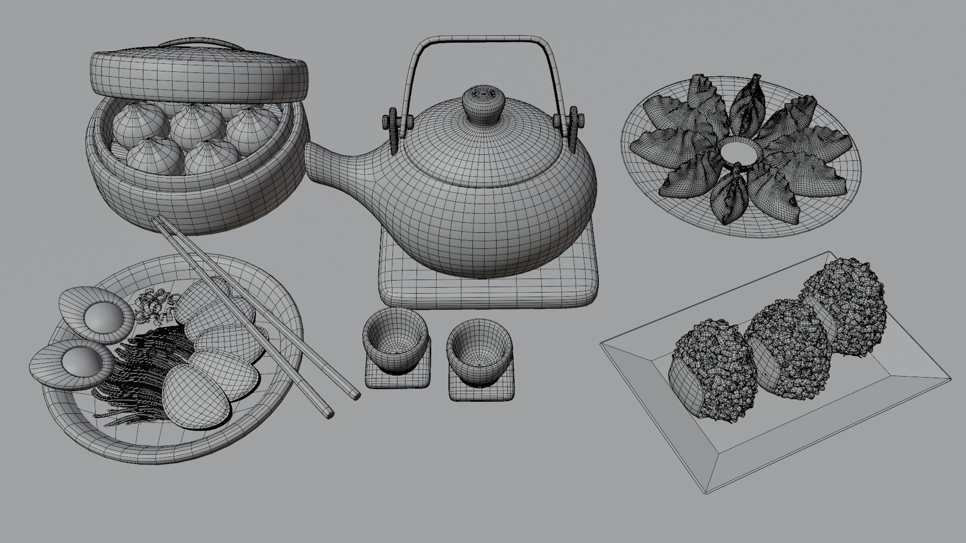 Food pack free 3D model | CGTrader