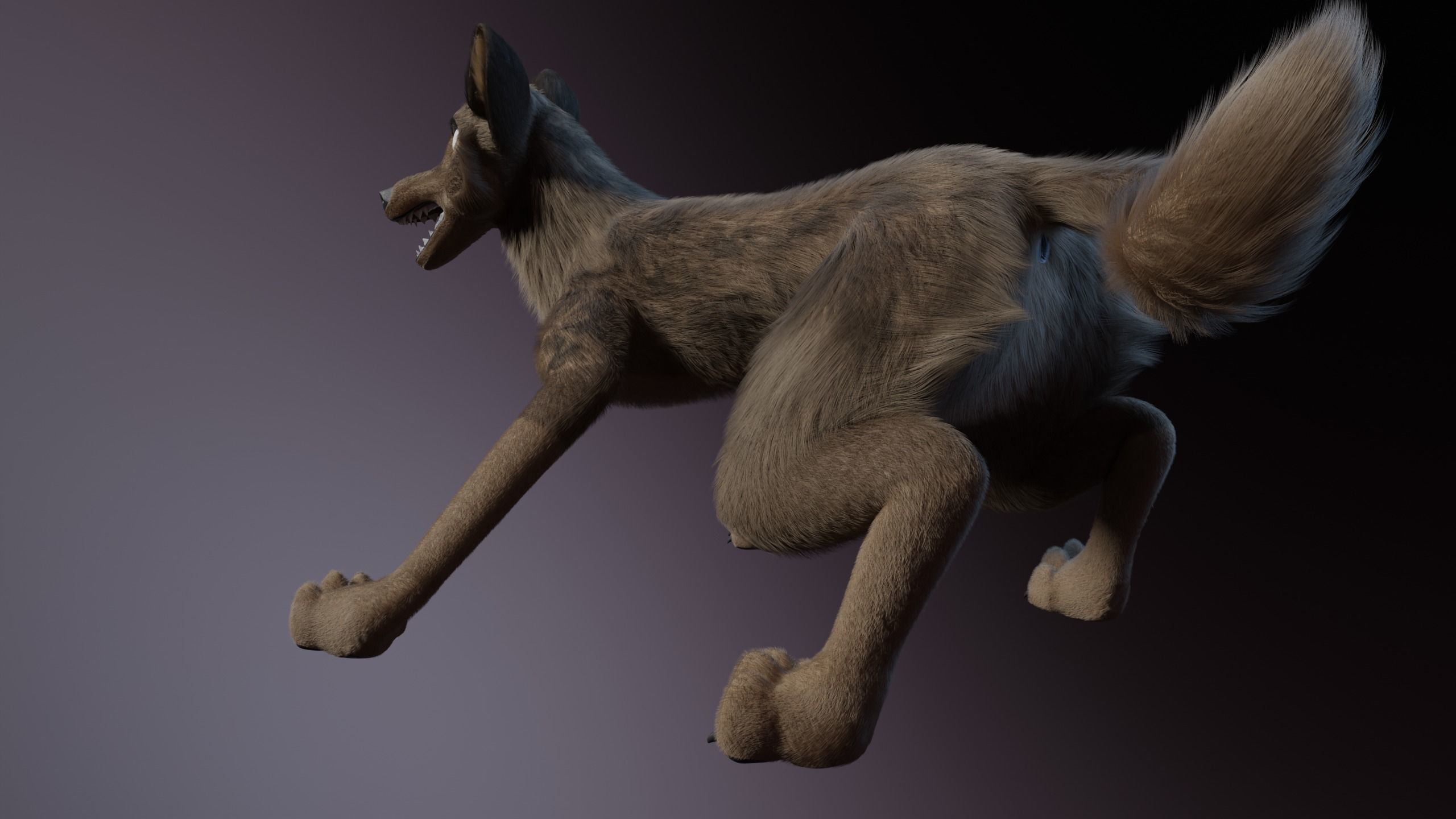 Trinity Wolf 3D model rigged | CGTrader