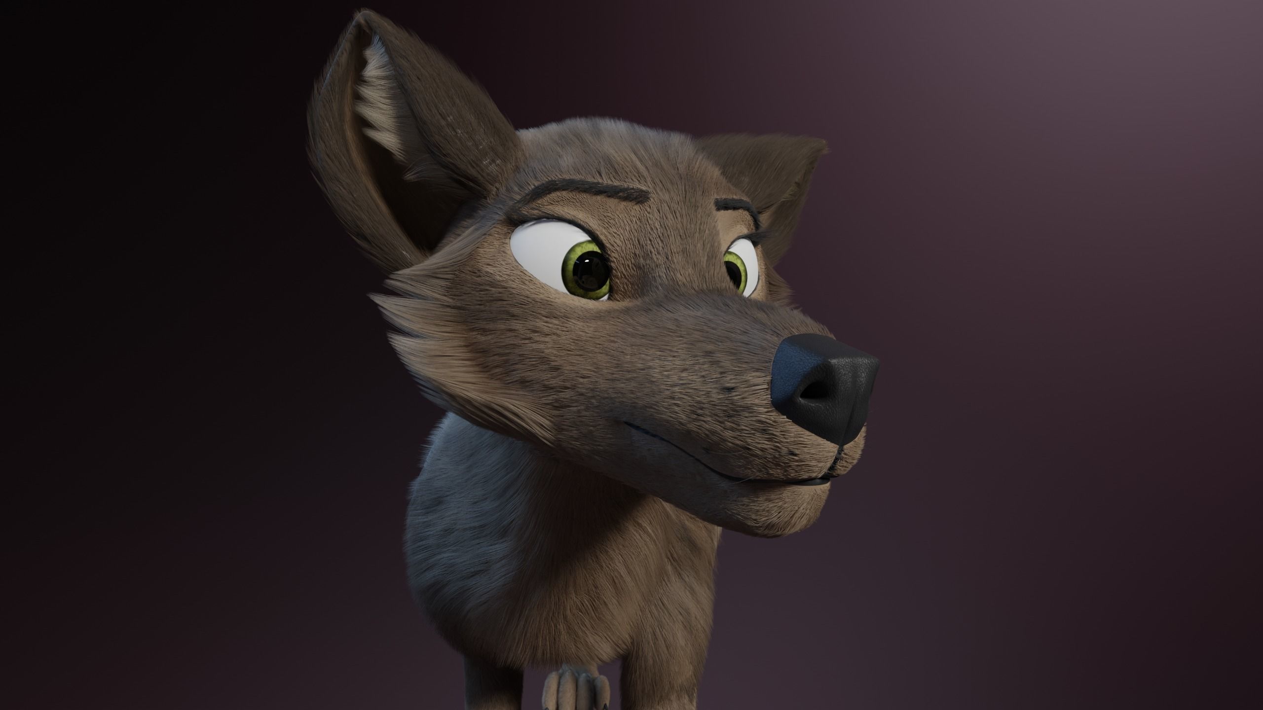 Trinity Wolf 3D model rigged | CGTrader