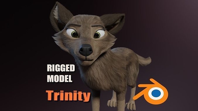 Trinity Wolf 3D model rigged | CGTrader