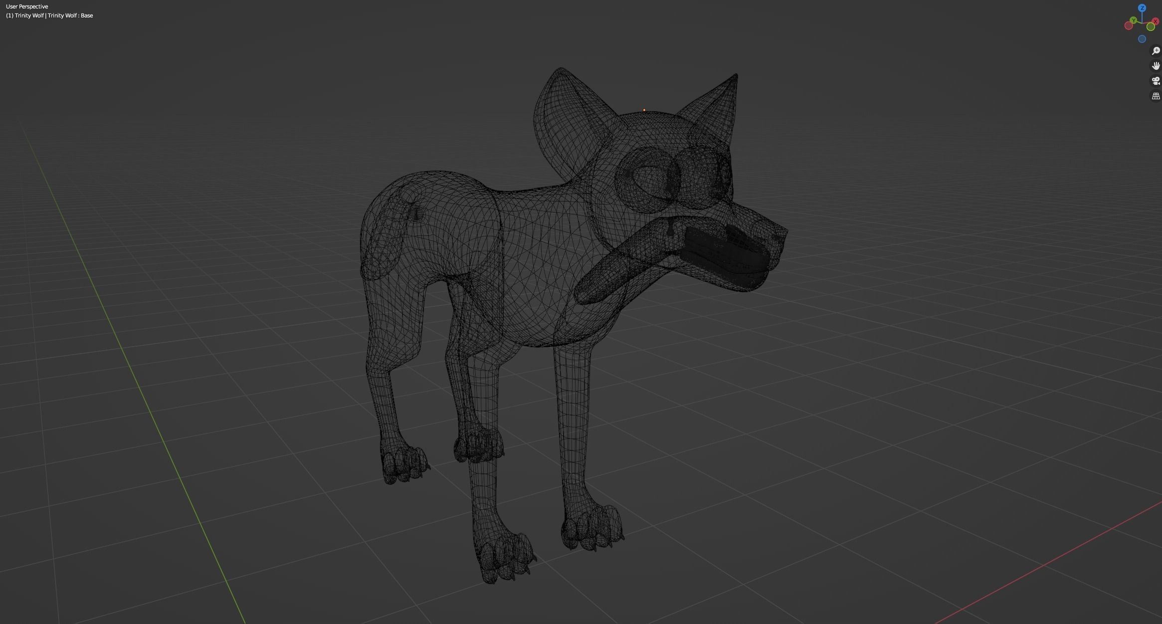 Trinity Wolf 3D model rigged | CGTrader