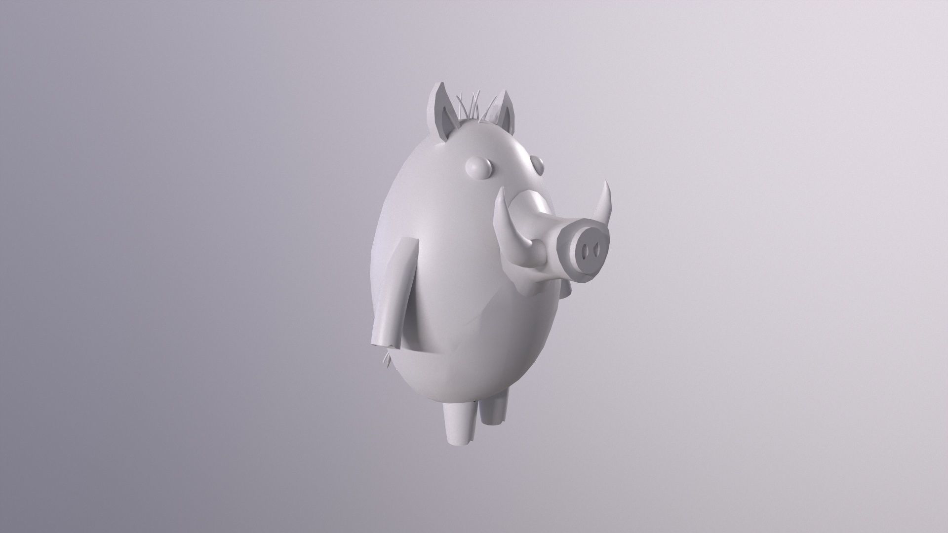 Pig LowPoly free VR / AR / low-poly 3D model | CGTrader