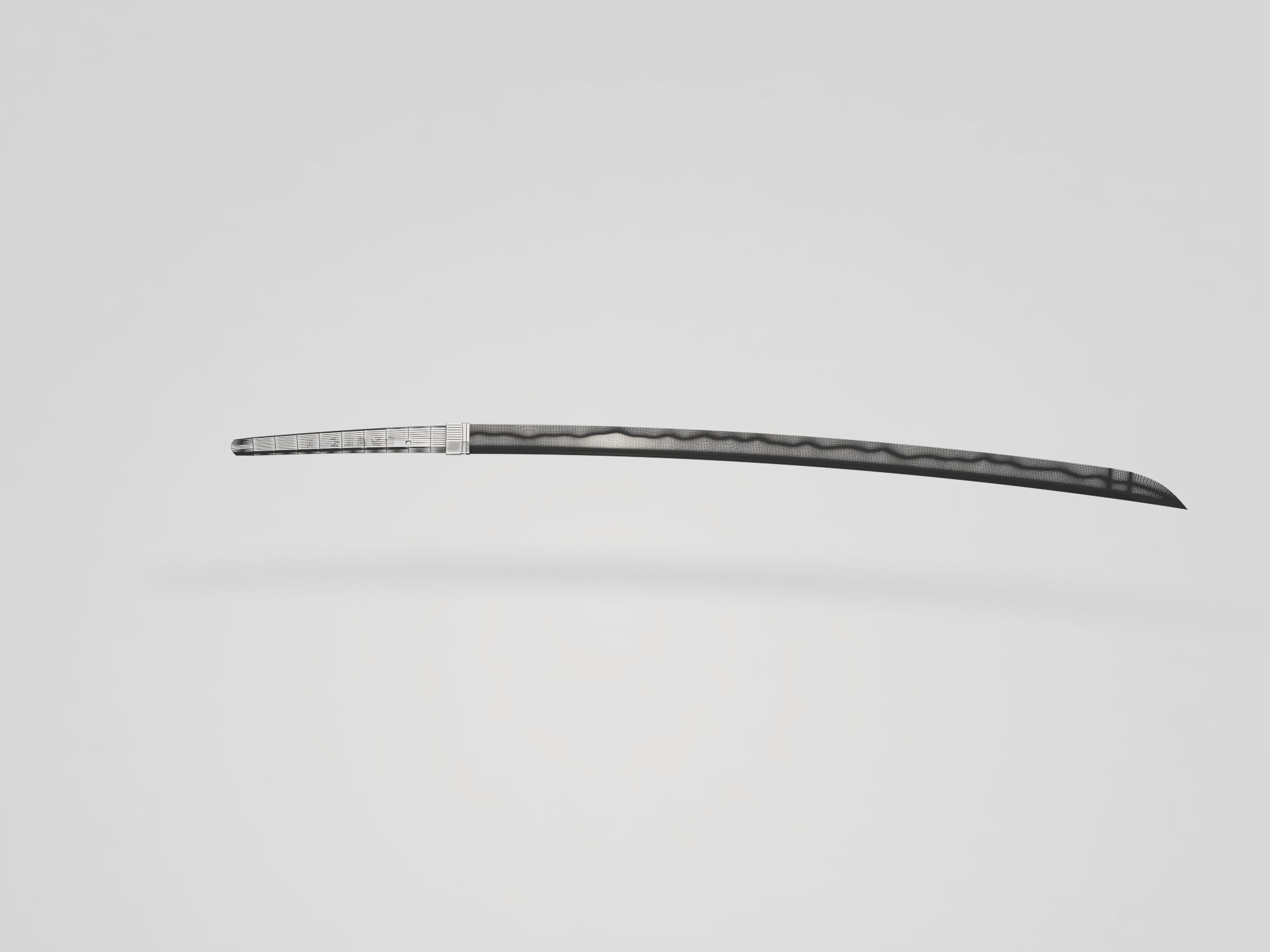 katana samurai sword 3D model | CGTrader