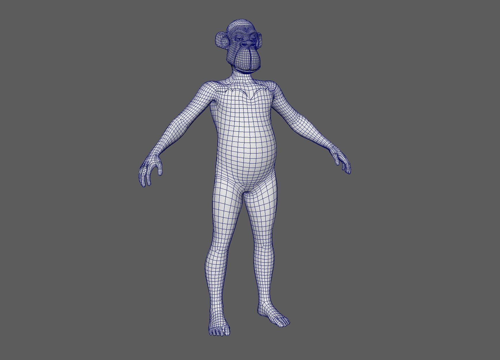 3D model 3D Ape for NFT VR / AR / low-poly | CGTrader