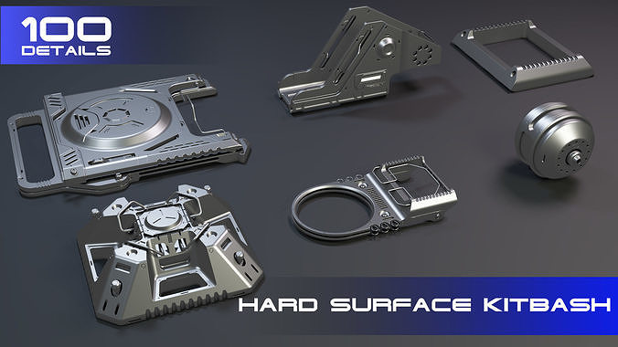 Sci-Fi Hard Surface KITBASH 3D model | CGTrader