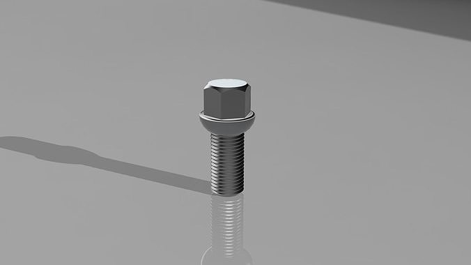 Wheel Bolt 3D model | CGTrader