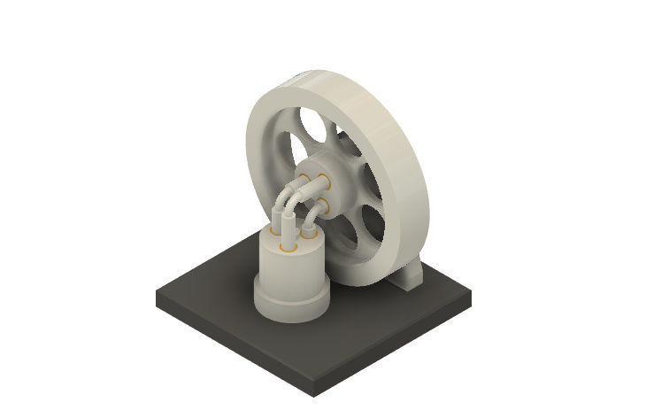 Elbow Steam Engine 3D model | CGTrader