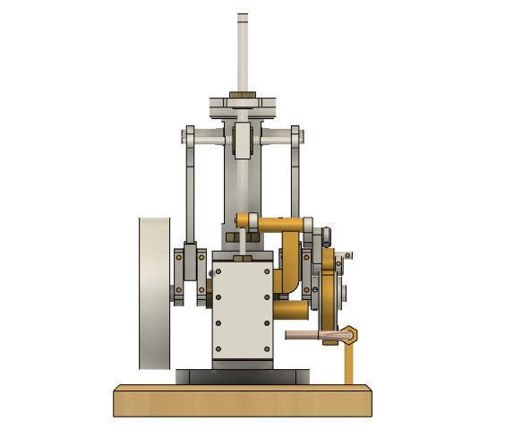Bernays Two Cylinder Steam Engine 3D model | CGTrader