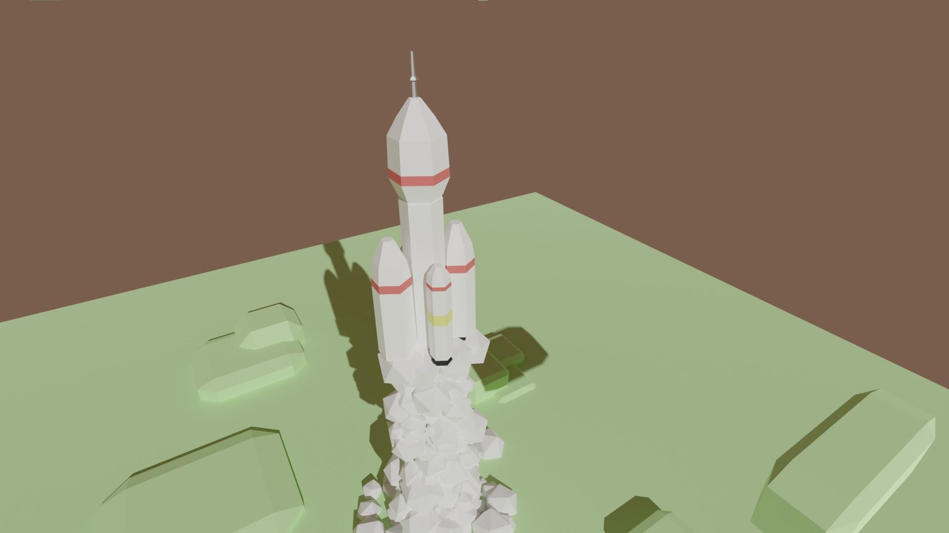 3D model Rocket plus starting animation VR / AR / low-poly | CGTrader